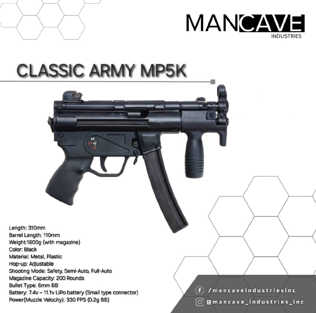 Classic Army MP5K – Mancaveindustries