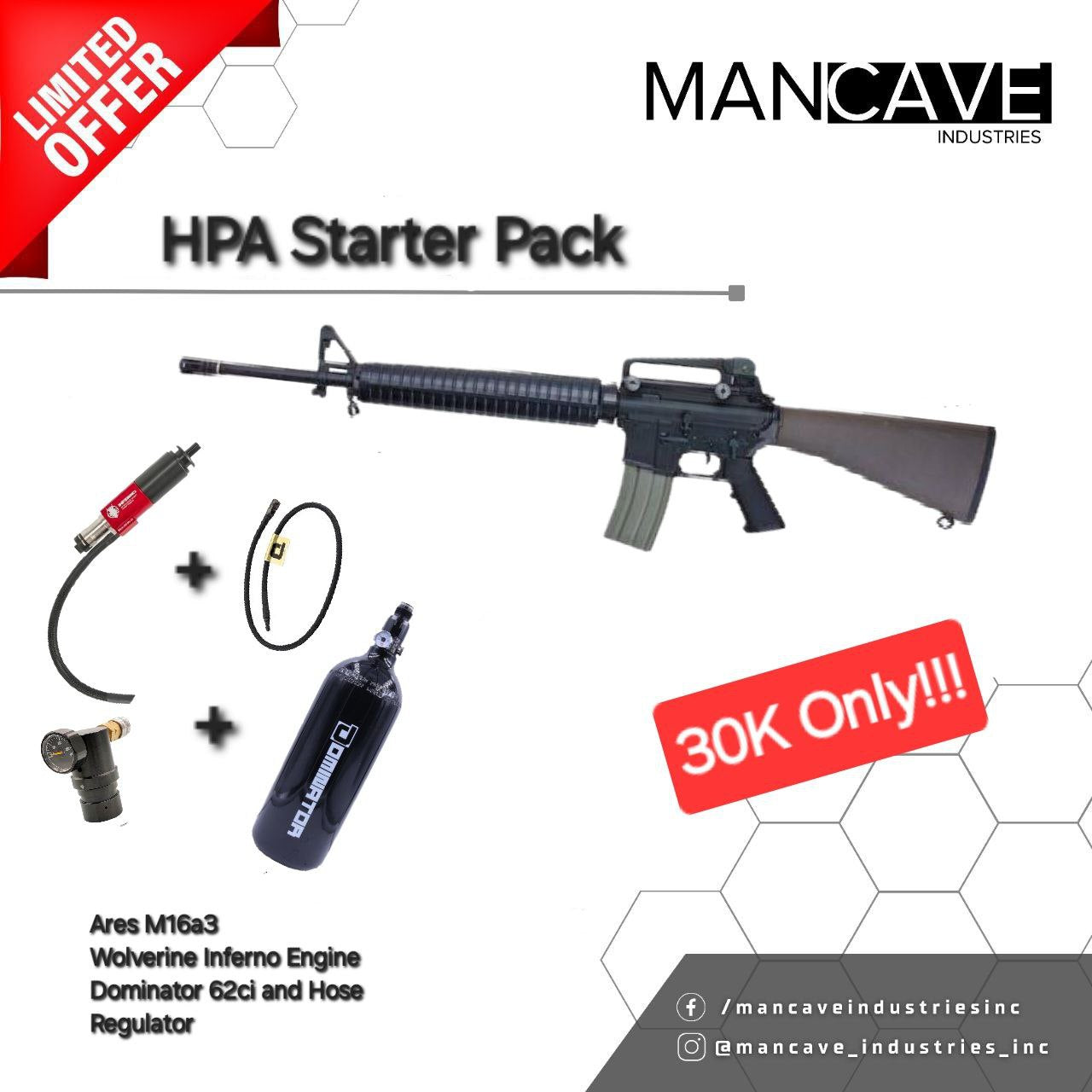 Ares M16a3 HPA Package – Mancaveindustries