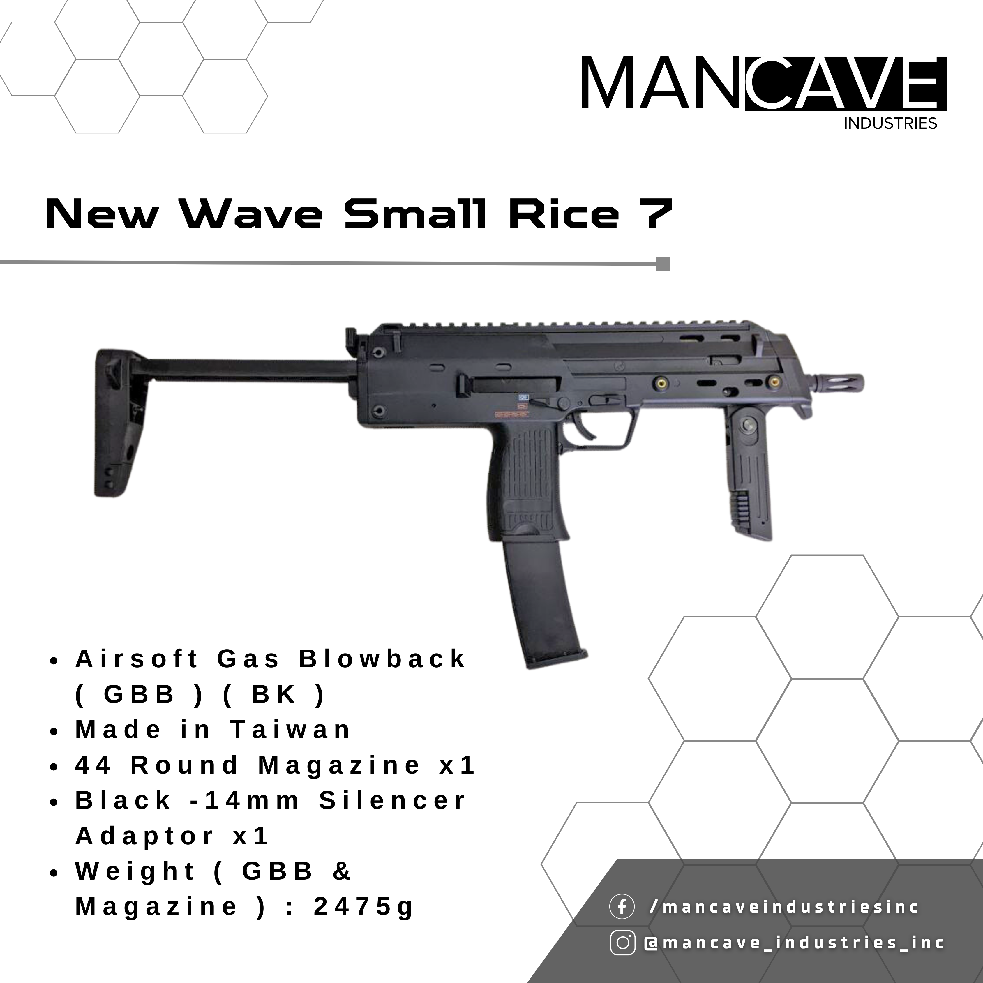 WE New Wave Small Rice MP7 – Mancaveindustries