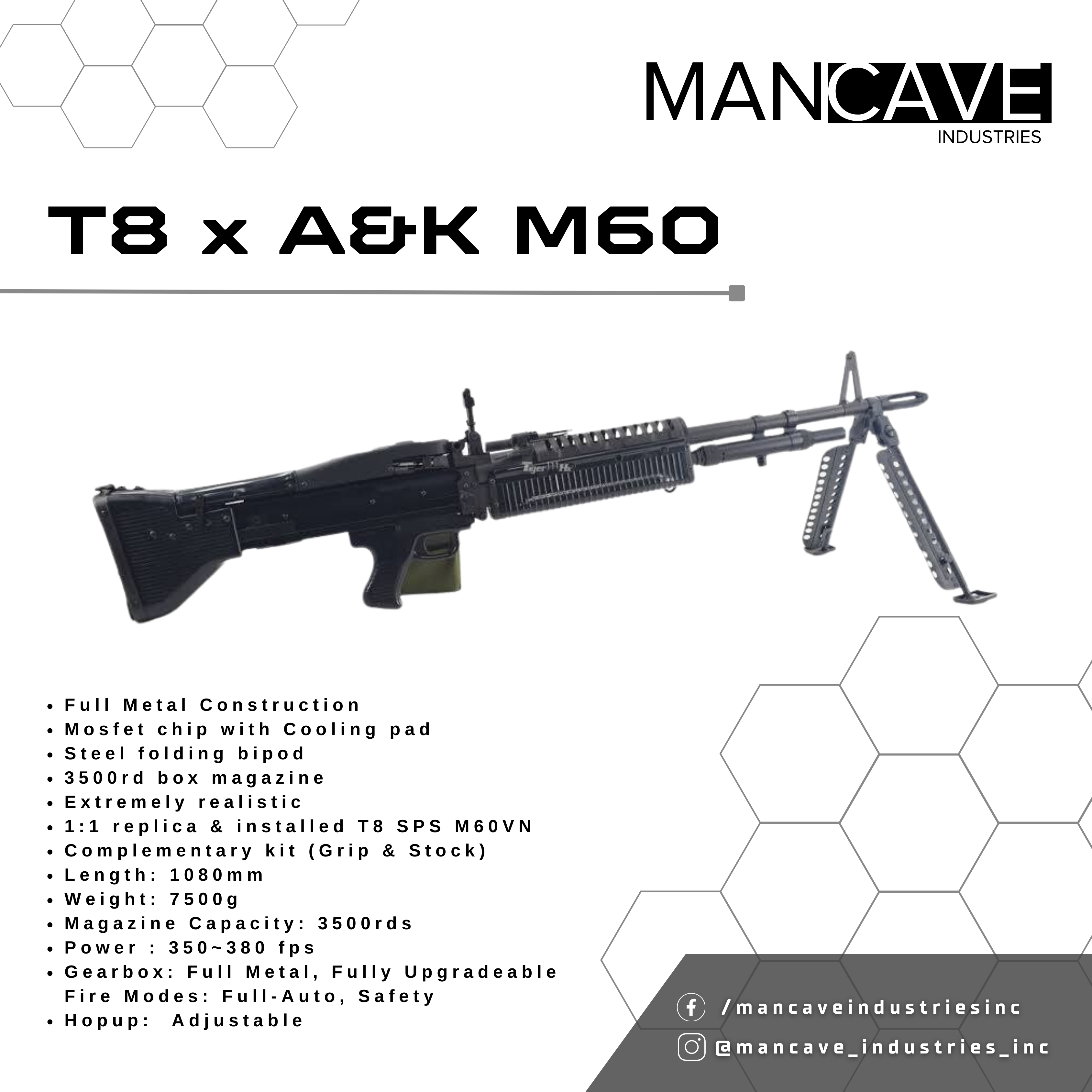 T8 x A&K M60 – Mancaveindustries