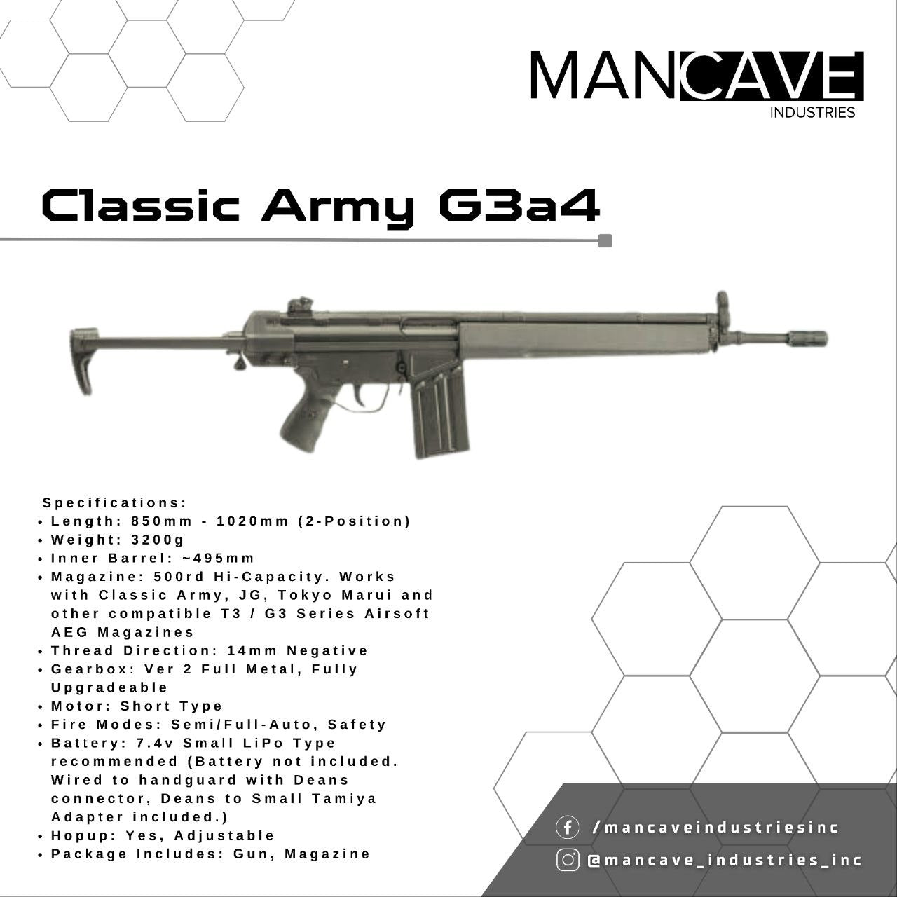 Classic Army G3A4 – Mancaveindustries