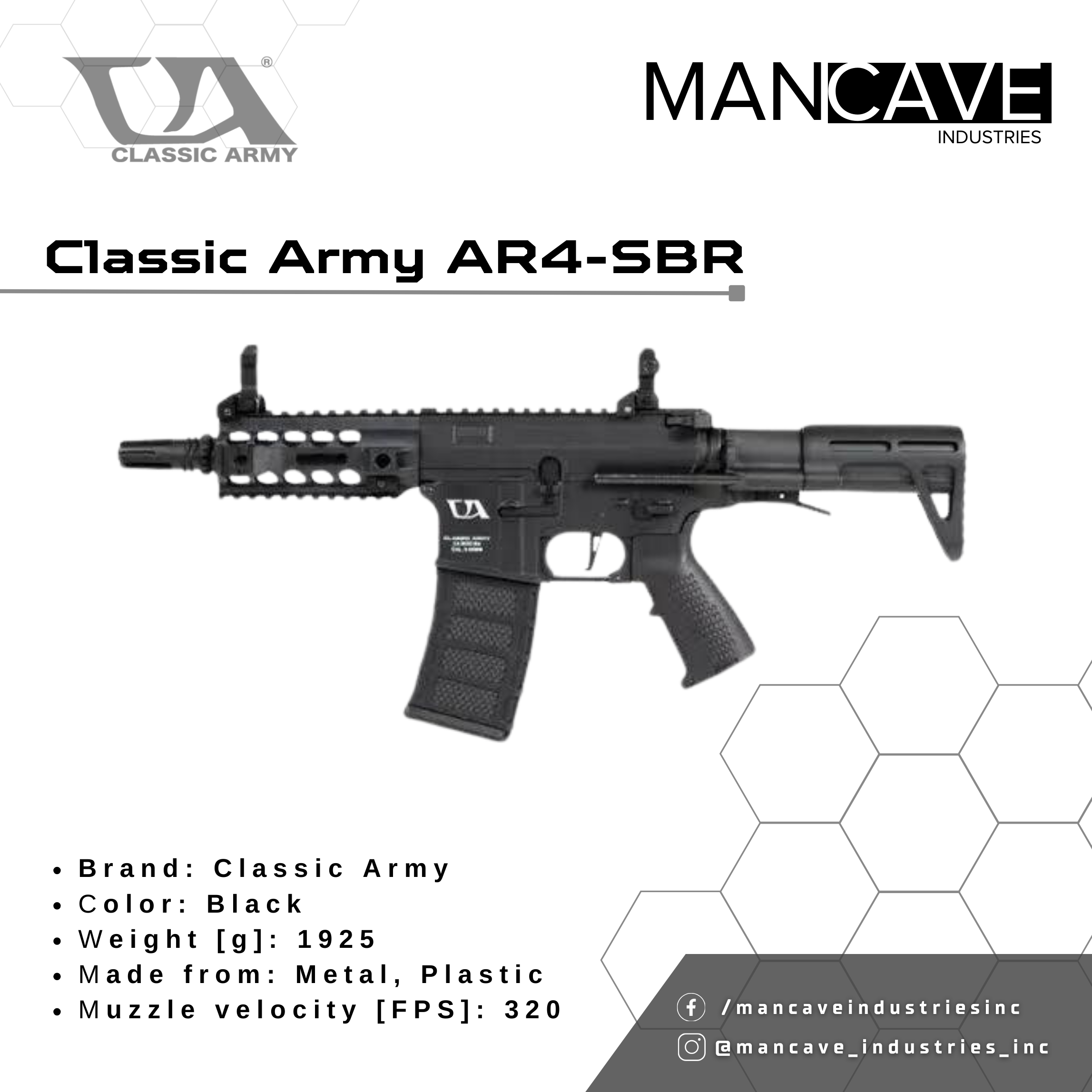 Classic Army AR4-SBR – Mancaveindustries