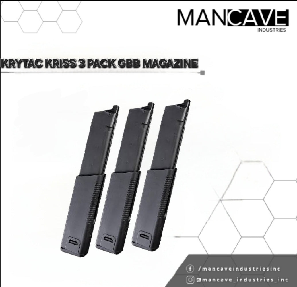 Krytac Kriss Vector 3 Pack Magazine – Mancaveindustries
